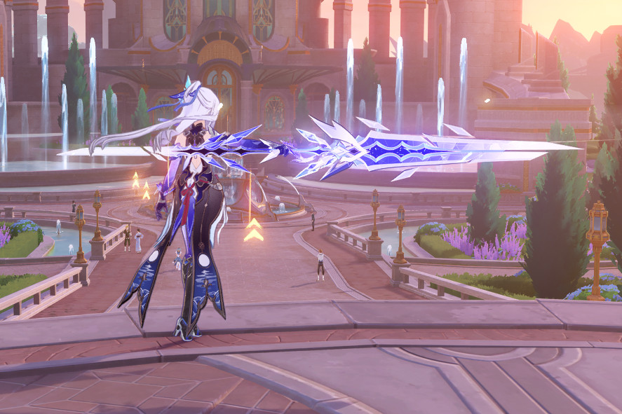 Skirk Ultimate Claymore over Azurelight (and more) Mod for Genshin ...