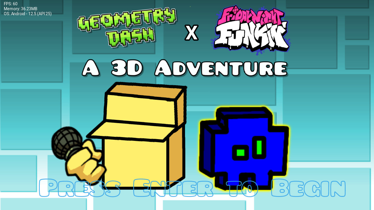 Geometry Dash x FNF': A 3D Adventure Mod for Friday Night Funkin' | FNF ...