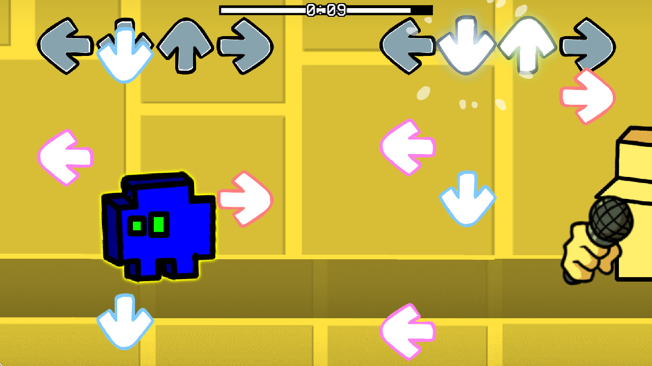 Geometry Dash x FNF': A 3D Adventure Mod for Friday Night Funkin' | FNF ...