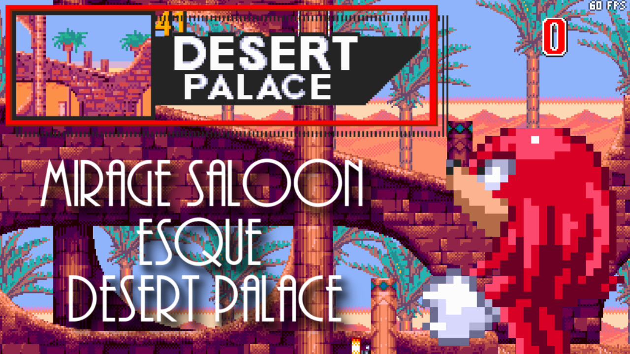 Knux Mirage Saloon Esque Desert Palace Palette Mod for Sonic 3 A.I.R. | S3AIR Mods