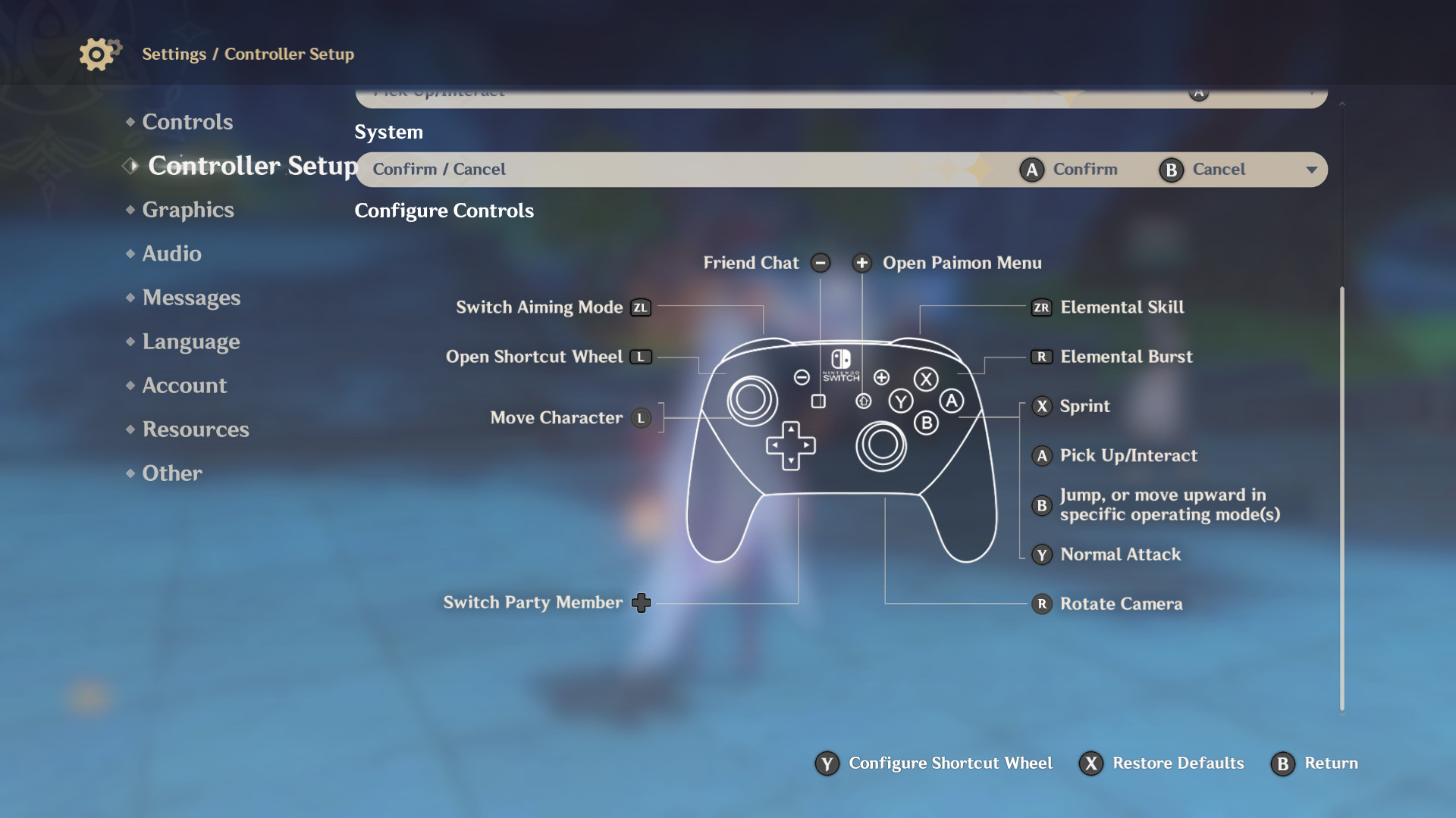 Nintendo Switch Pro Controller Button UI for 6.1 Mod for Genshin Impact ...