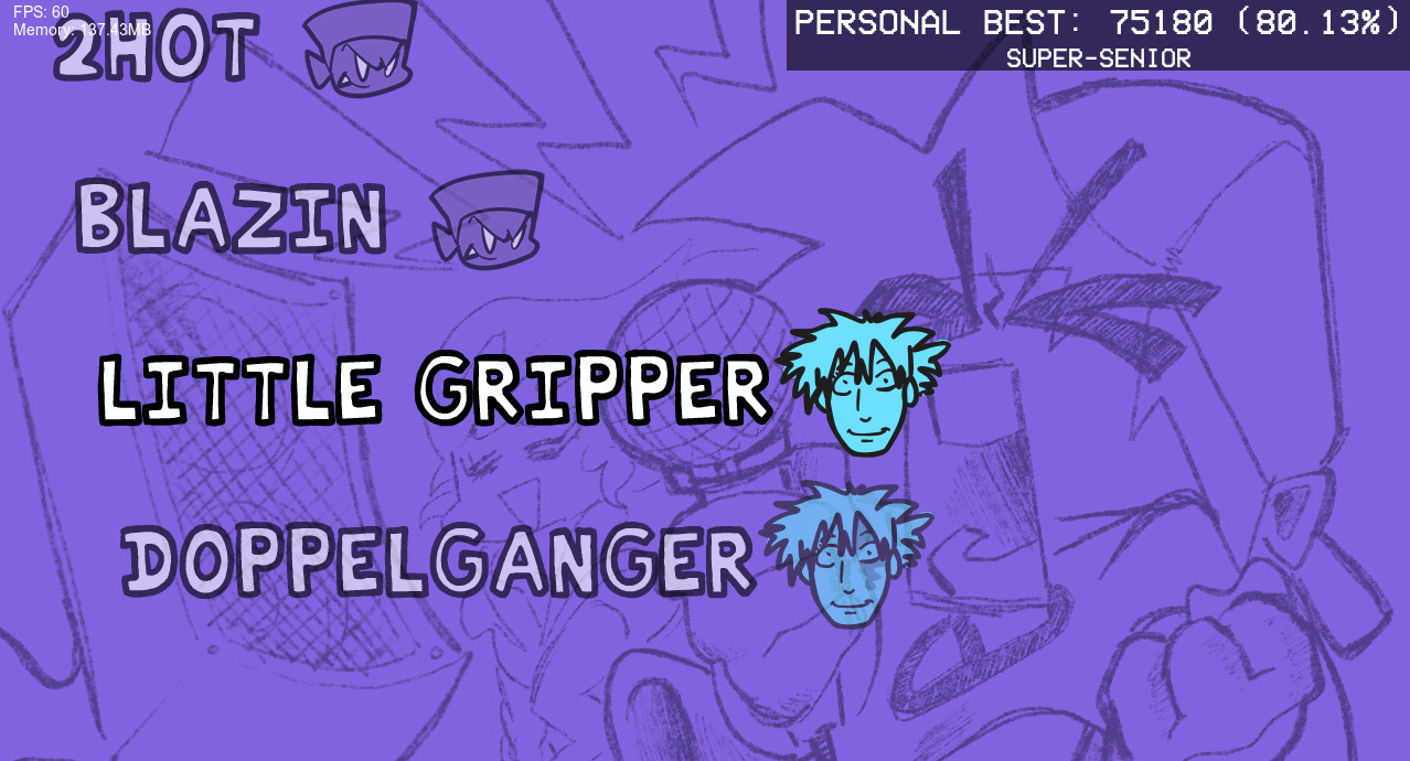 VS Super Senior Gojo (custom icons) Mod for Friday Night Funkin' | FNF Mods