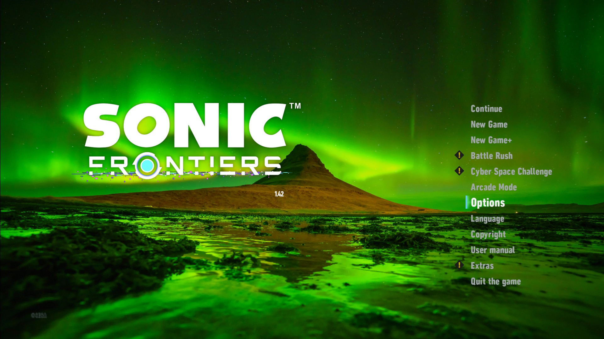 Northern Lights Title Screen Mod for Sonic Frontiers | Frontiers Mods
