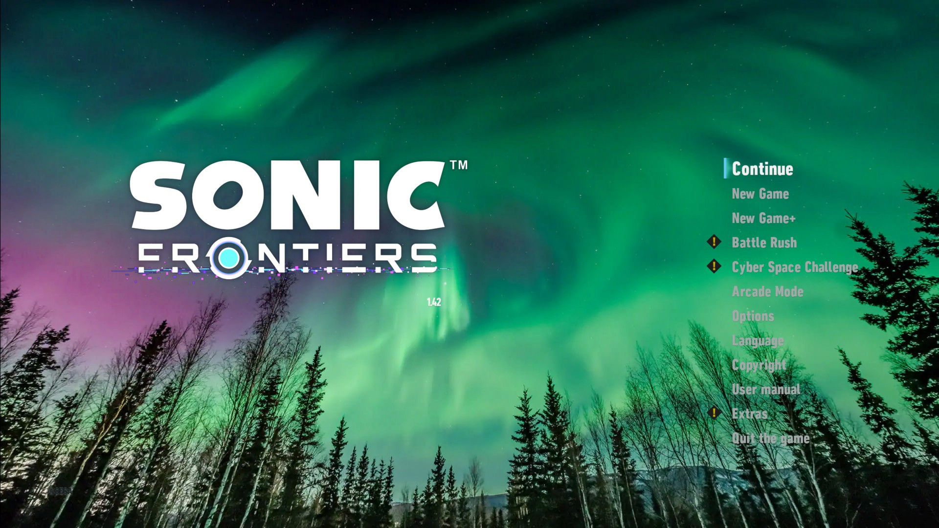 Northern Lights Title Screen Mod for Sonic Frontiers | Frontiers Mods