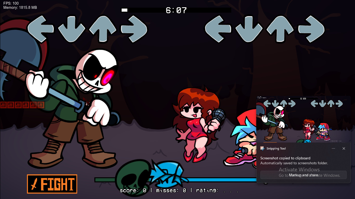 insanity tale Hardcore Mod for Friday Night Funkin' | FNF Mods