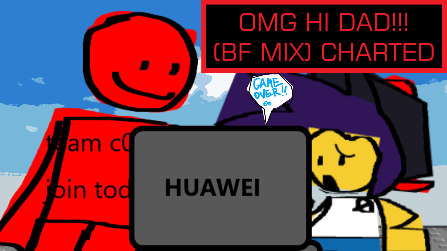 OMG HI DAD (BF MIX) Charted Mod for Friday Night Funkin' | FNF Mods