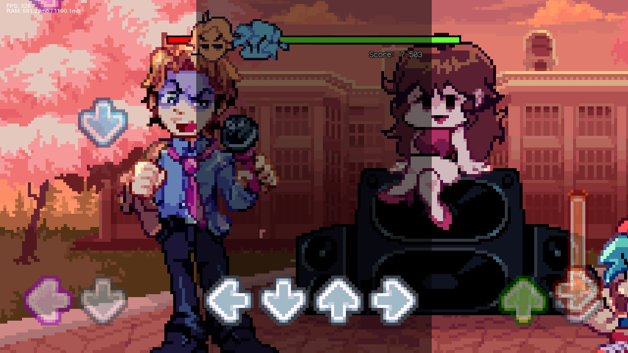 Middlescroll [V-Slice Mod] Mod for Friday Night Funkin' | FNF Mods