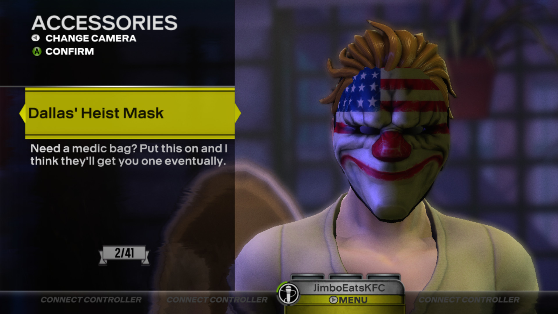 Dallas' Mask (Xbox 360) Mod for Rock Band 3 | RB3 Mods