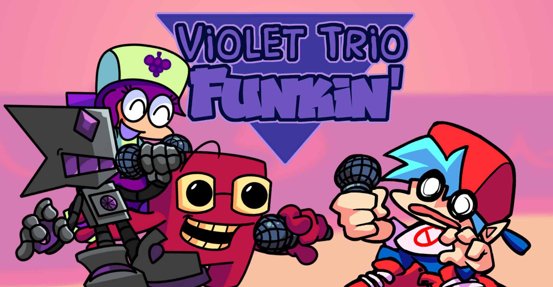 VIOLET TRIO FUNKIN' Mod for Friday Night Funkin' | FNF Mods