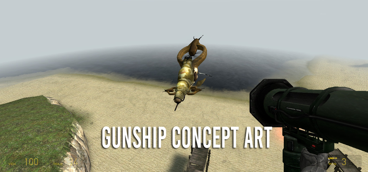 gunship concept art Mod for Half-Life 2 | HL2 Mods