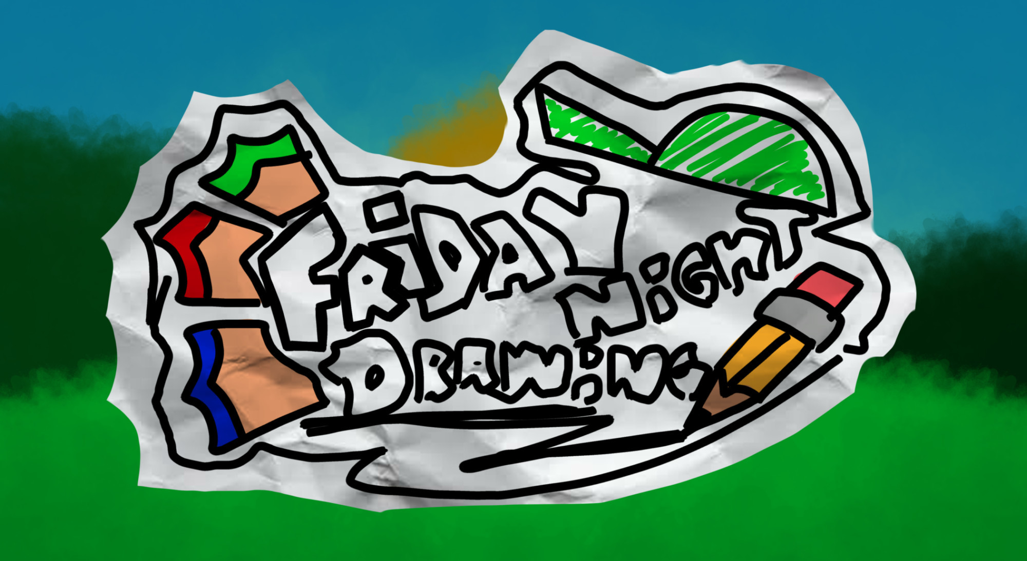 Friday Night Drawing (FND)-(Demo) Mod for Friday Night Funkin' | FNF Mods