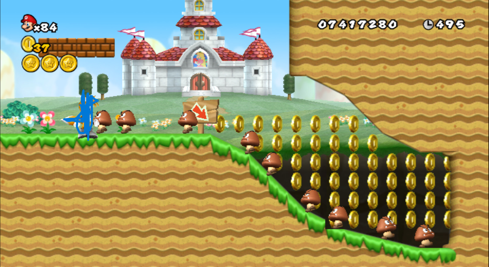livello kaizo new super mario bros. Wii Mod for New Super Mario Bros ...
