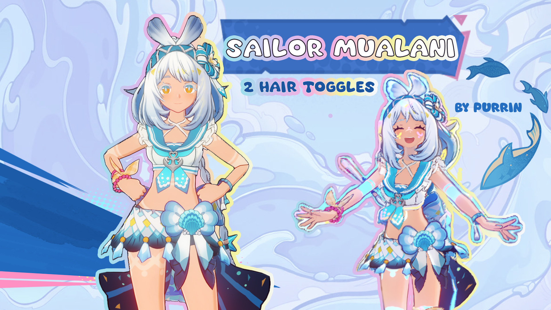 ⋆☀︎｡ Sailor Mualani ｡☀︎⋆ Mod for Genshin Impact | GI Mods