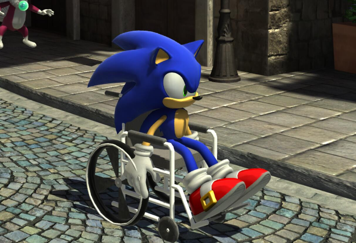 Wheelchair Sonic Mod for Unleashed Recompiled | UR Mods