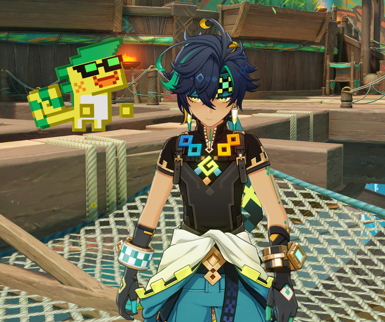 Slightly More Saturated Kinich Mod for Genshin Impact | GI Mods