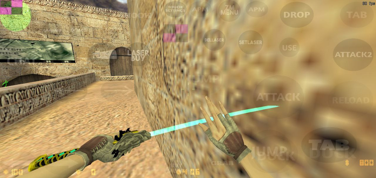 Dragon Blade – Mythical Knife Skin Mod for Counter-Strike 1.6 | CS1.6 Mods