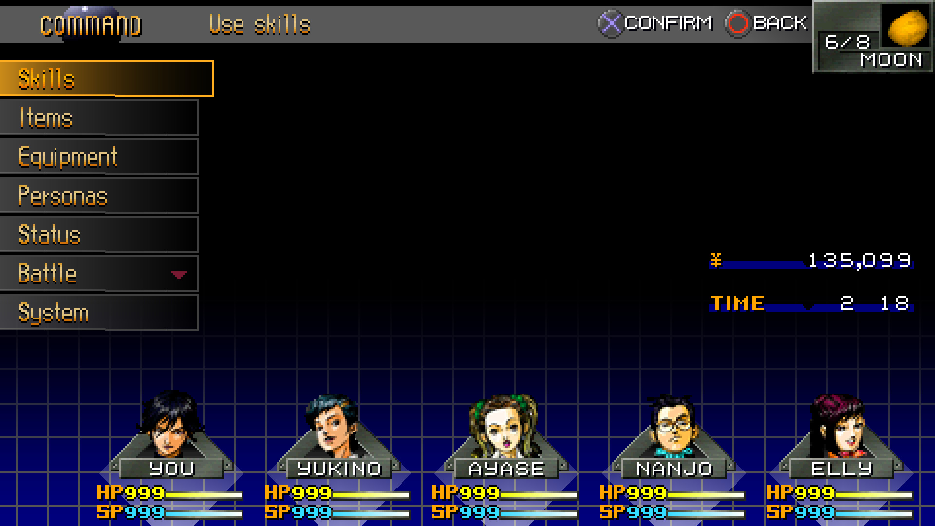 PS1-Style UI Textures Mod for Shin Megami Tensei: Persona (PSP) | SMT P1 PSP Mods