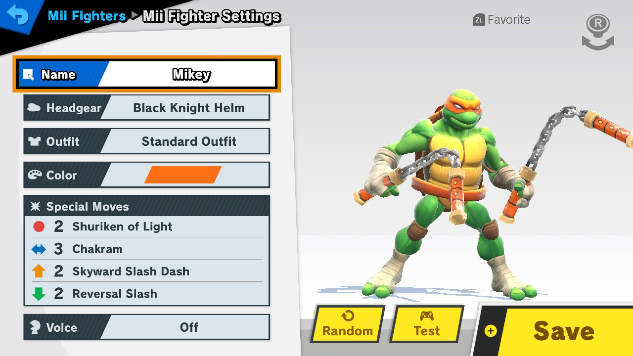 TMNT Over Mii Swordfighter! Mod for Super Smash Bros. Ultimate | SSBU Mods