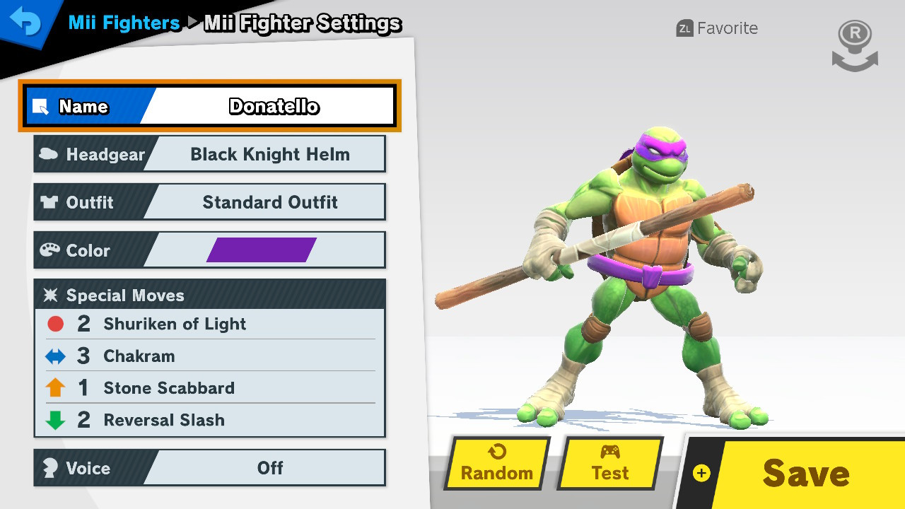 TMNT Over Mii Swordfighter! Mod for Super Smash Bros. Ultimate | SSBU Mods