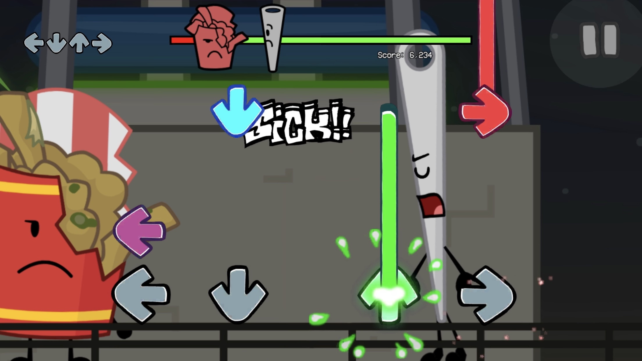 Fries vs. Needle Oneshot (V-Slice Port) Mod for Friday Night Funkin ...