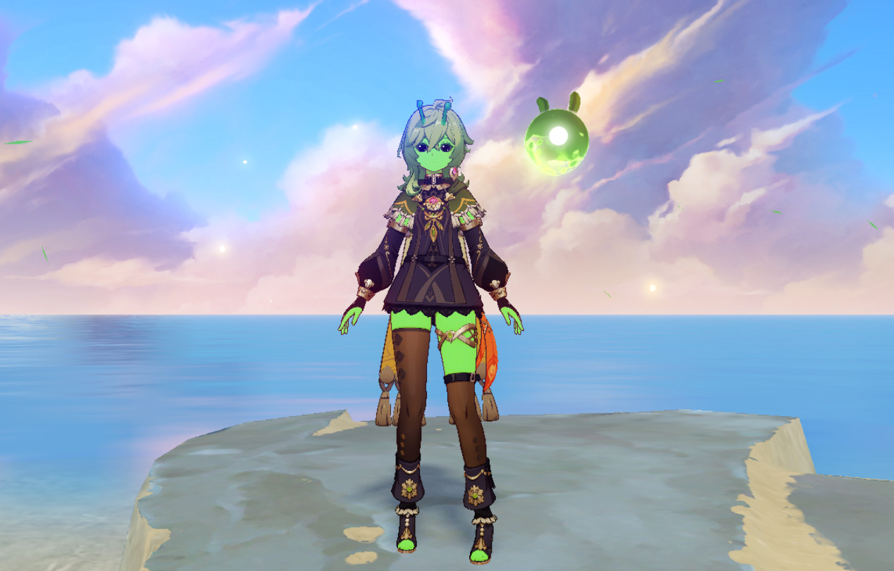 Little Green Alien Collei Mod for Genshin Impact | GI Mods