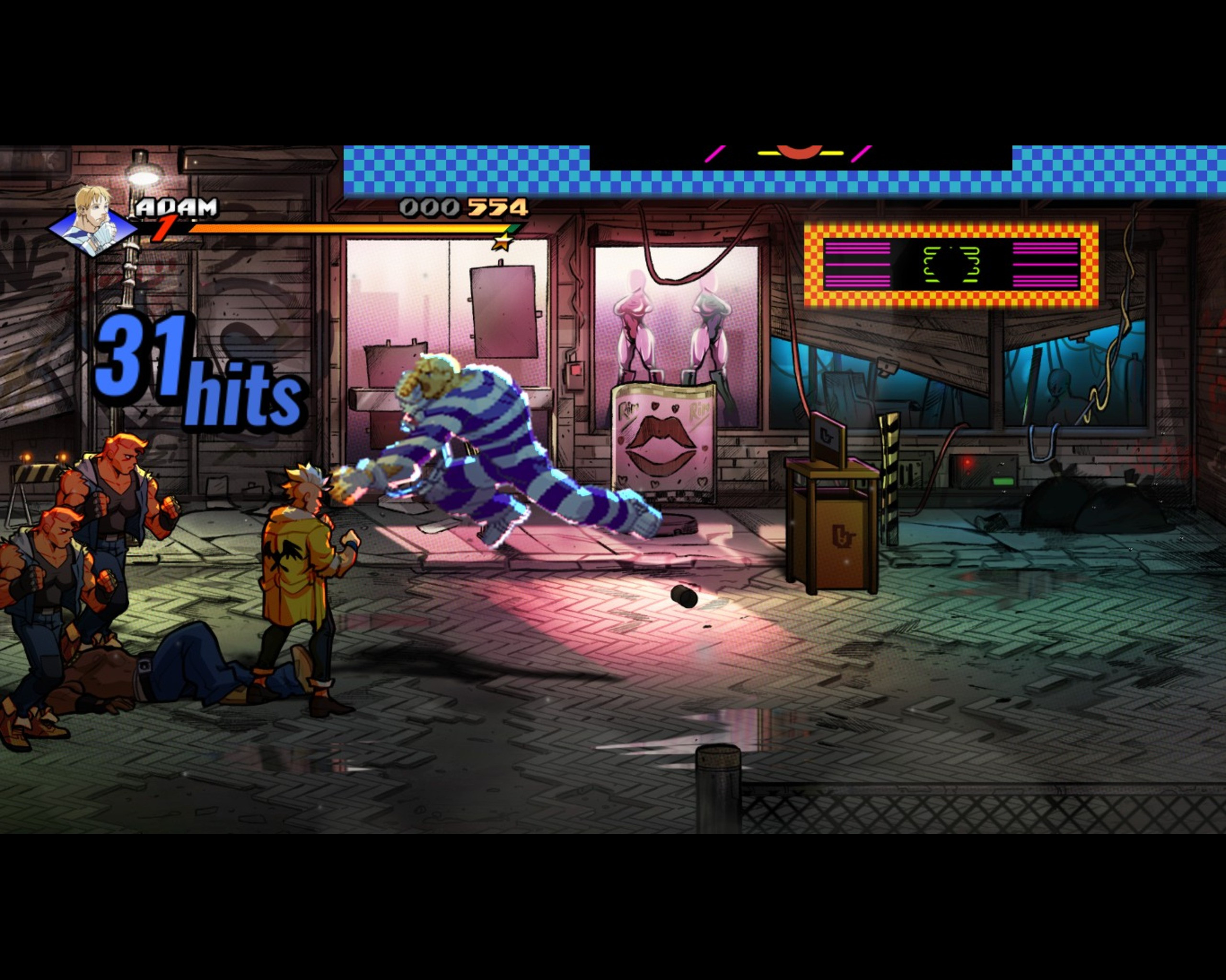 Cody (SFA3) over Adam (SOR4) Mod for Streets of Rage 4 | SOR4 Mods