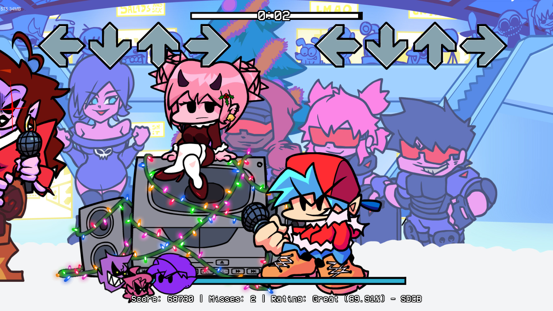 Sky over GF Mod for Friday Night Funkin' | FNF Mods