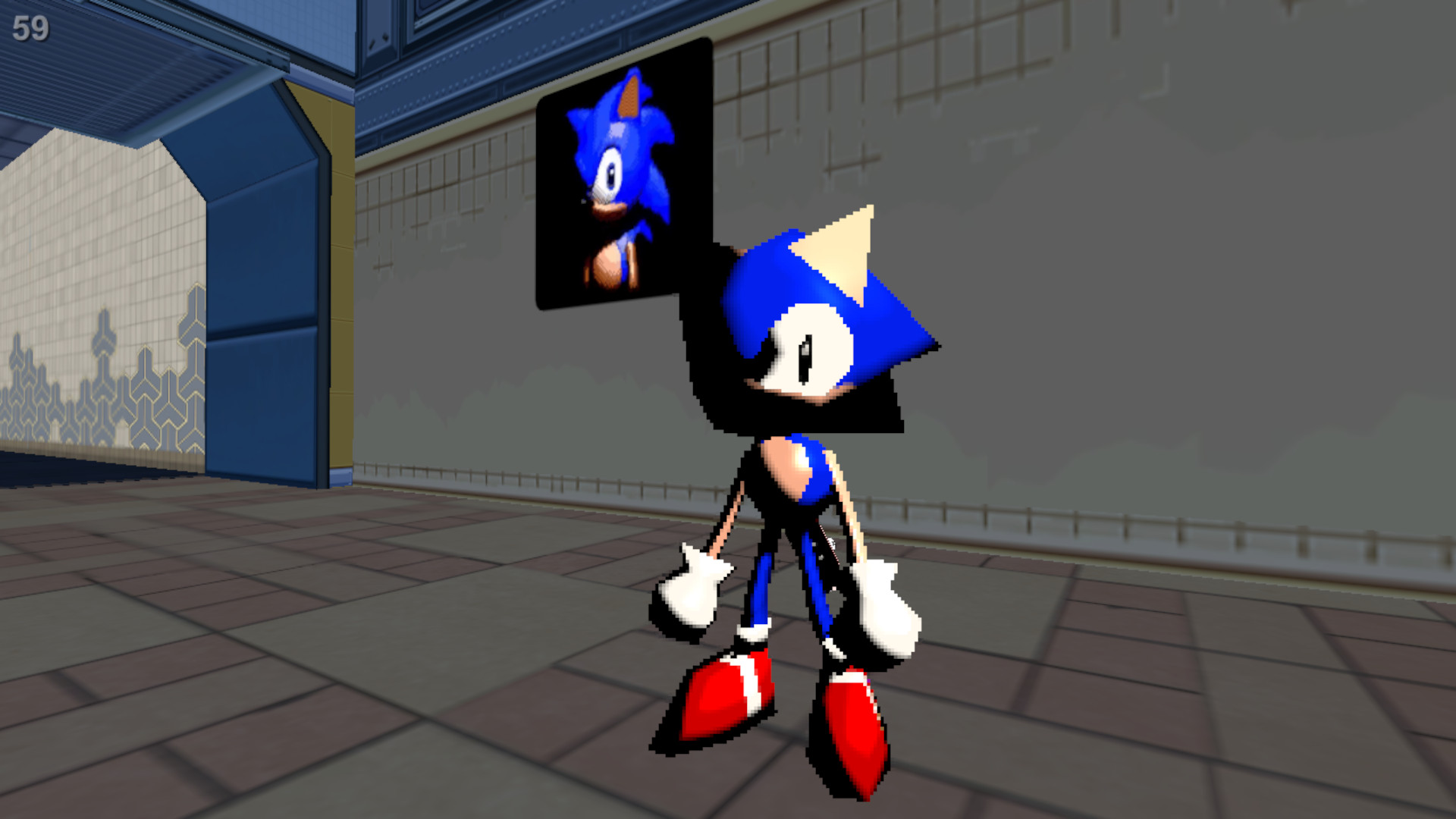 Sonic Stare Meme Mod for Bomb Rush Cyberfunk | BRC Mods