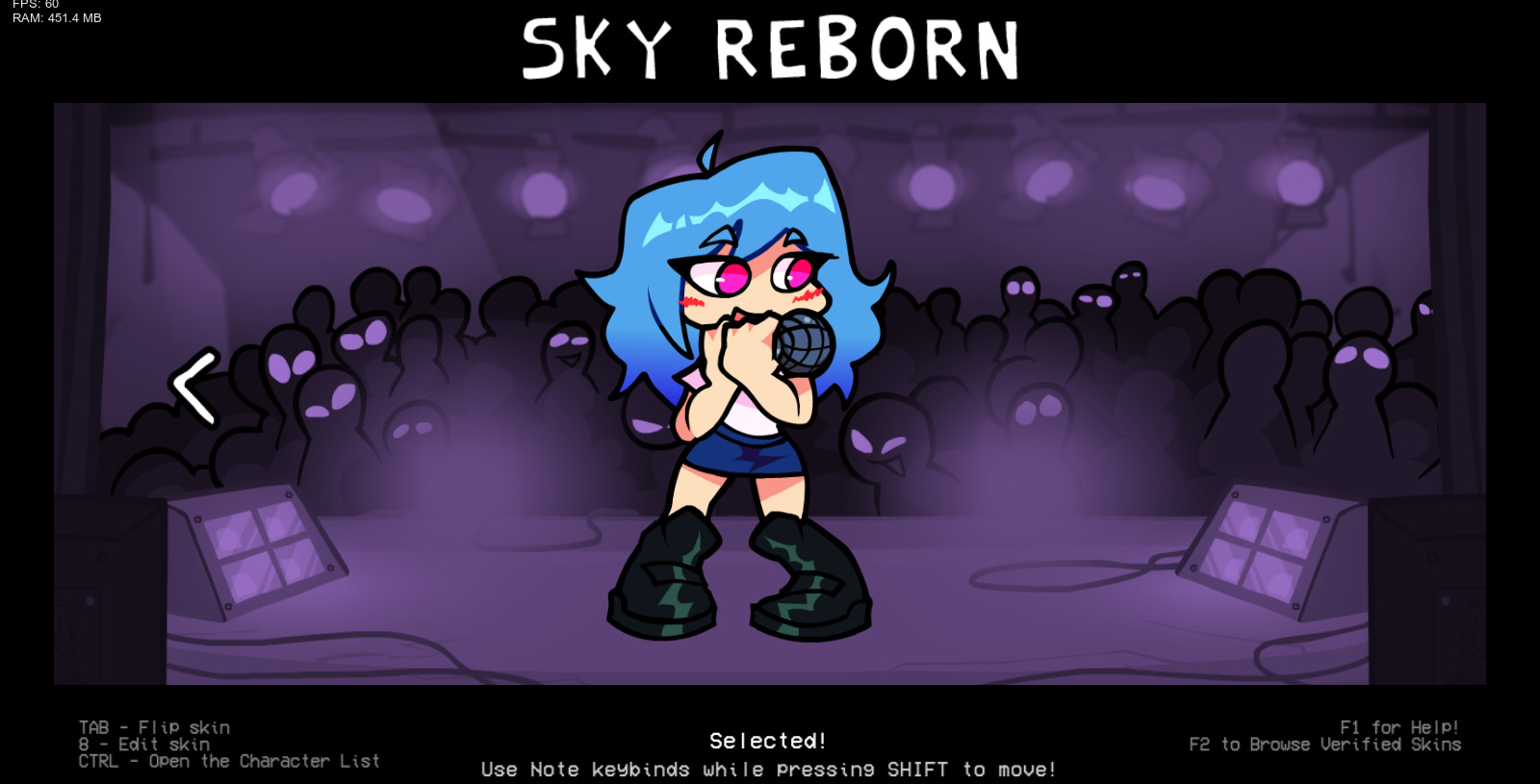 Sky Reborn Playable Psych Engine Online Mod for Friday Night Funkin ...