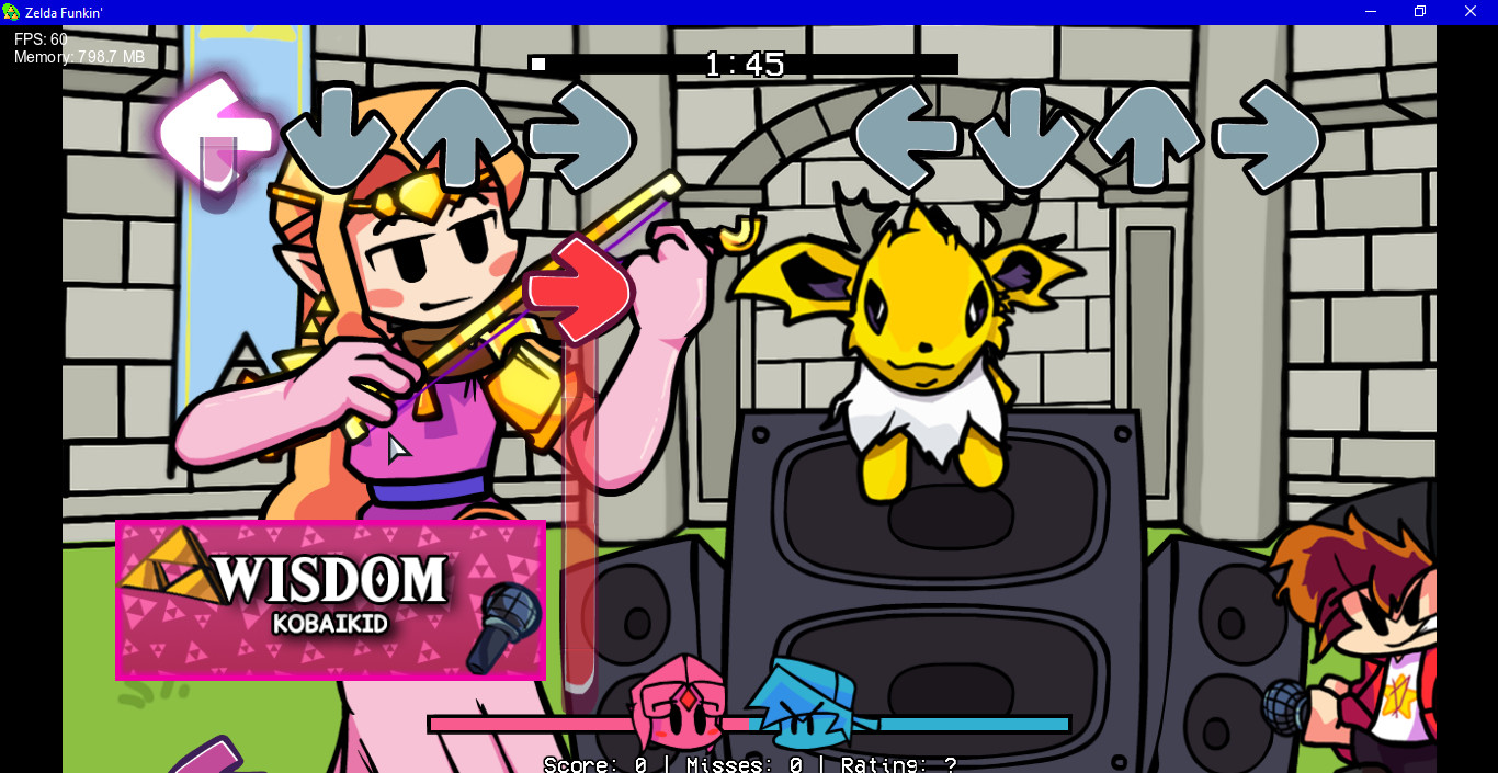 Jolteon over Girlfriend Mod for Friday Night Funkin' | FNF Mods