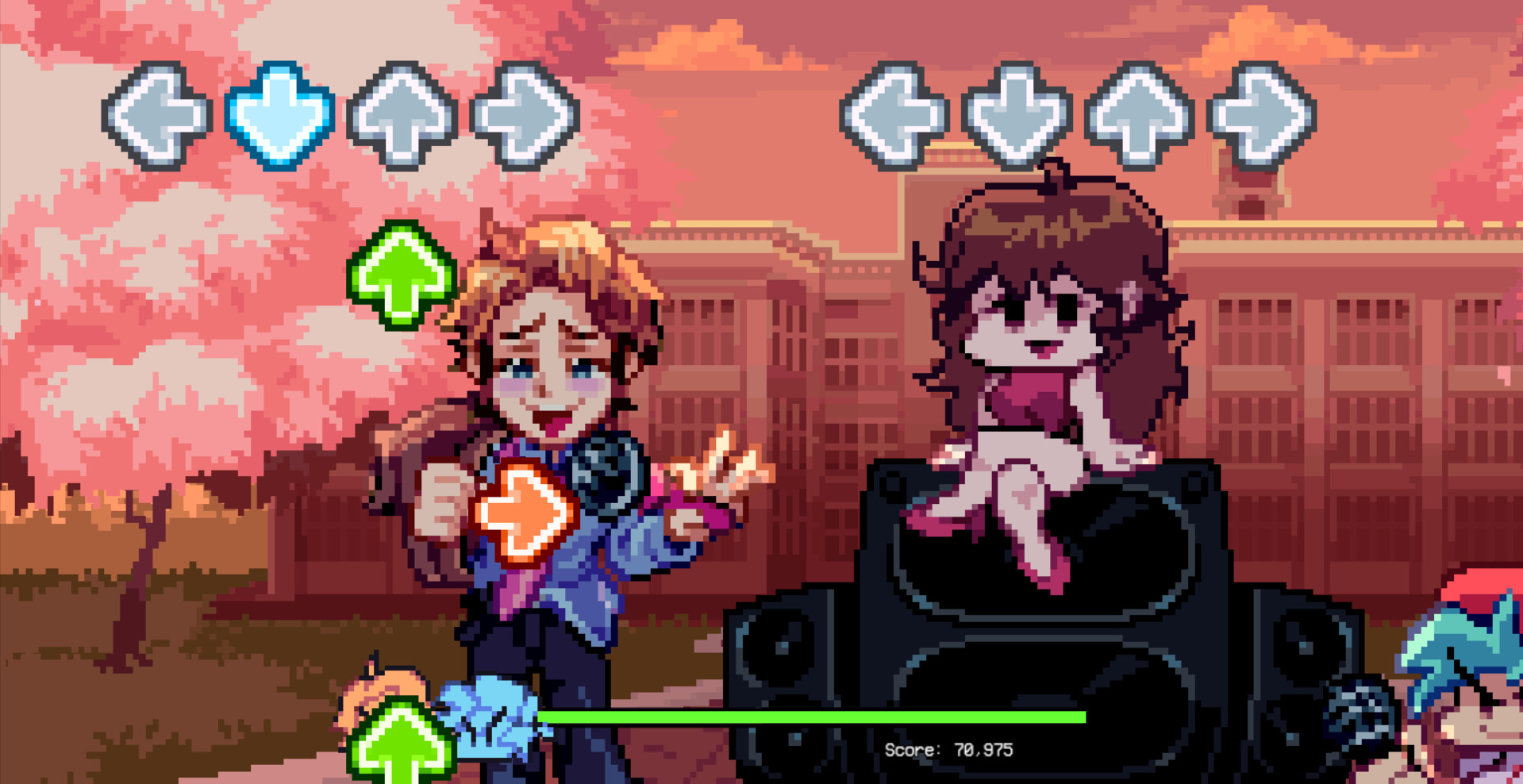 Senpai PurpleKav Remix Charted Mod for Friday Night Funkin' | FNF Mods