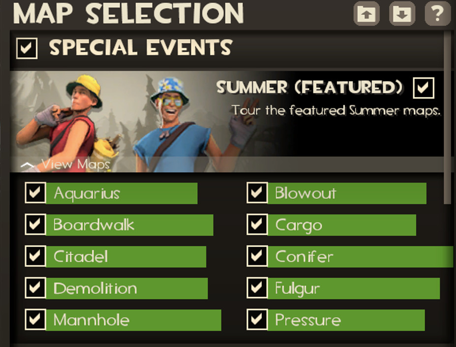 Custom Summer Map Section Image Mod for Team Fortress 2 | TF2 Mods