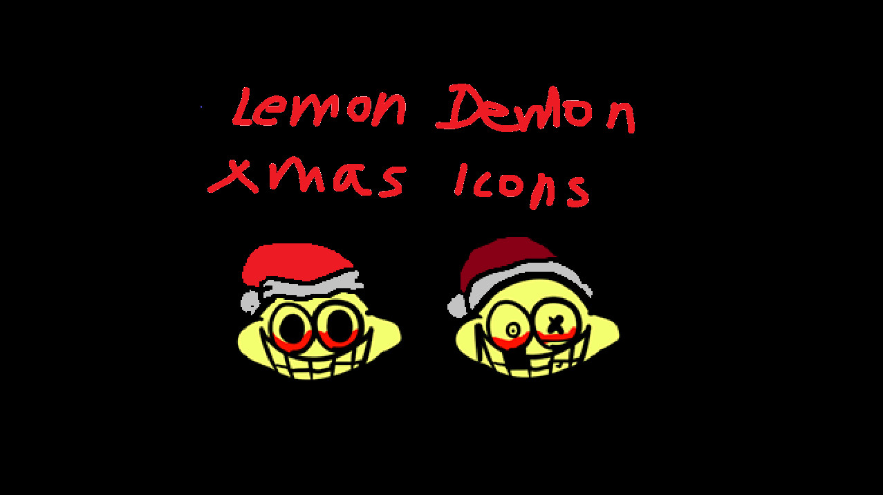 Lemon-Demon Christmas icons Mod for Friday Night Funkin' | FNF Mods
