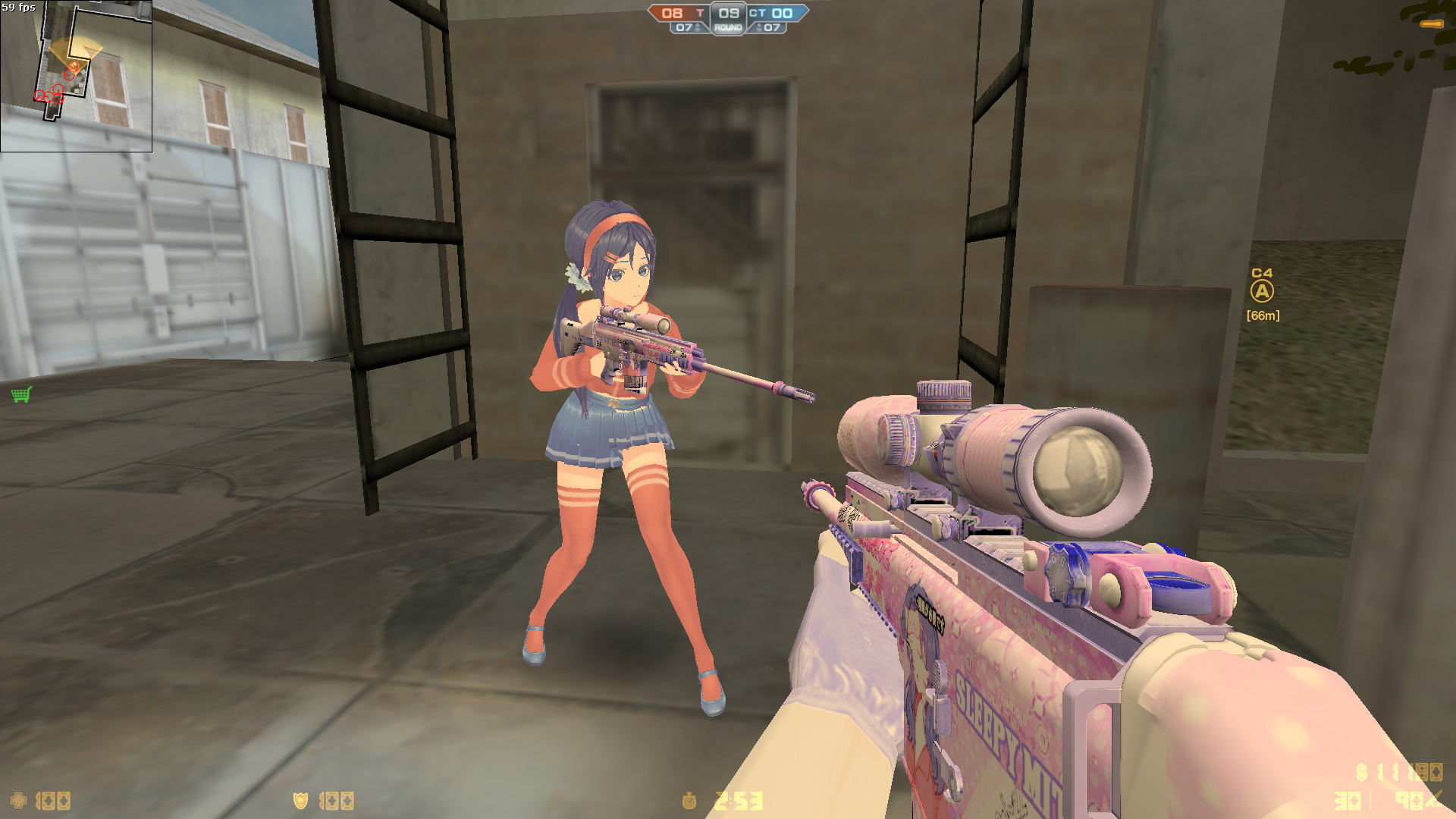 SCAR-Heavy Tactical PR - Mita Drowsy 【Miside】 Mod for Counter-Strike 1.6 | CS1.6 Mods