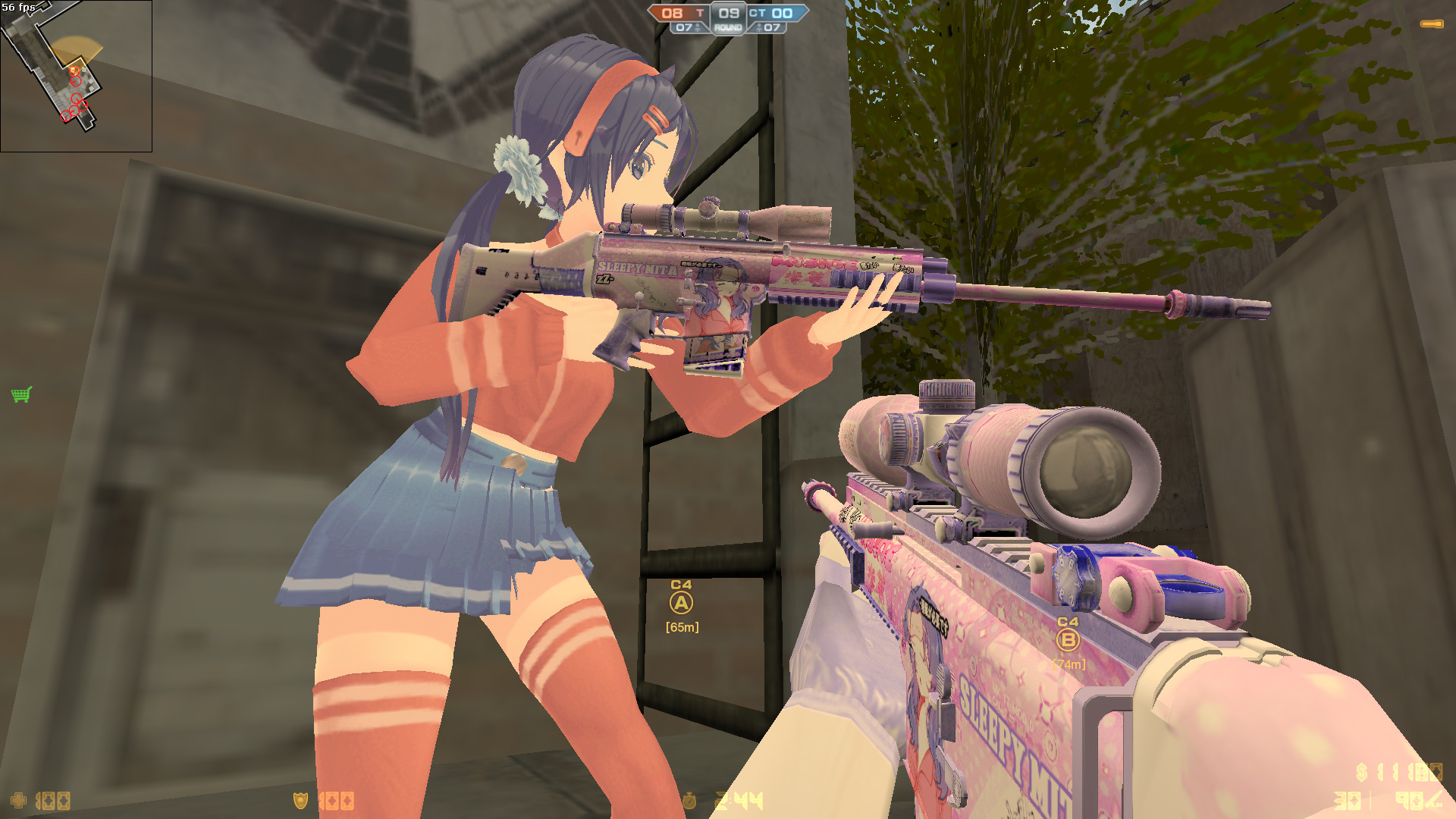 SCAR-Heavy Tactical PR - Mita Drowsy 【Miside】 Mod for Counter-Strike 1.6 | CS1.6 Mods