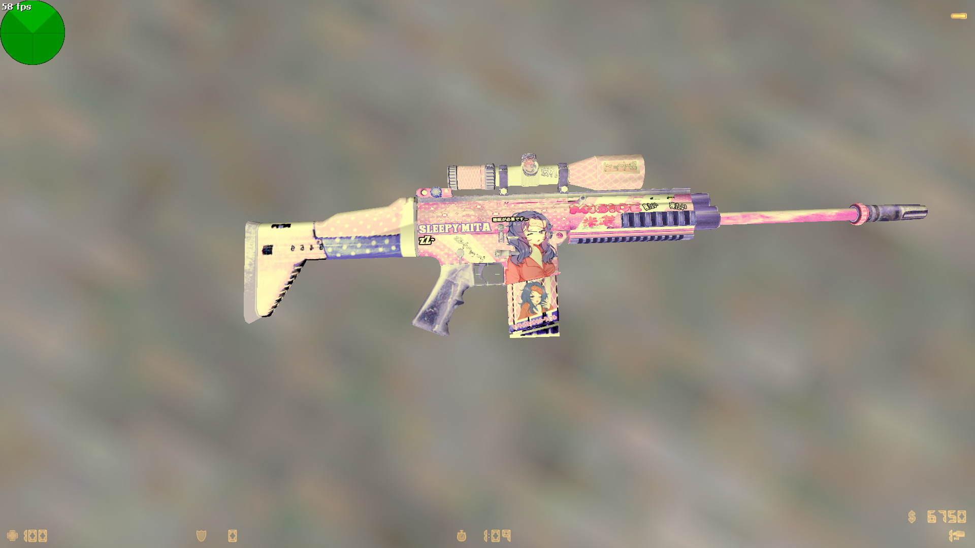 SCAR-Heavy Tactical PR - Mita Drowsy 【Miside】 Mod for Counter-Strike 1. ...