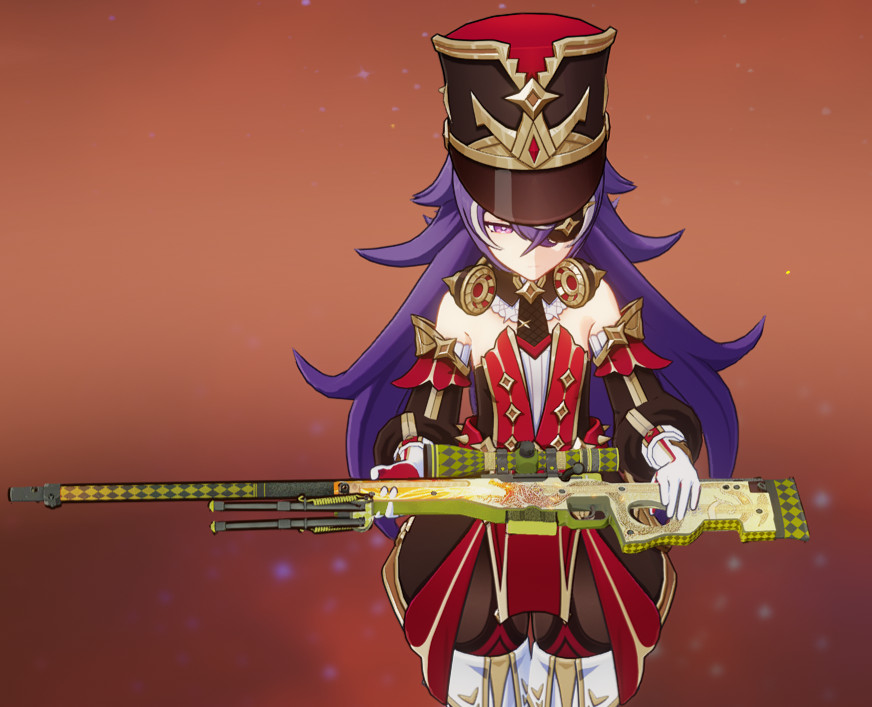 AWP Dragon Lore over Chevreuse's Gun Mod for Genshin Impact | GI Mods