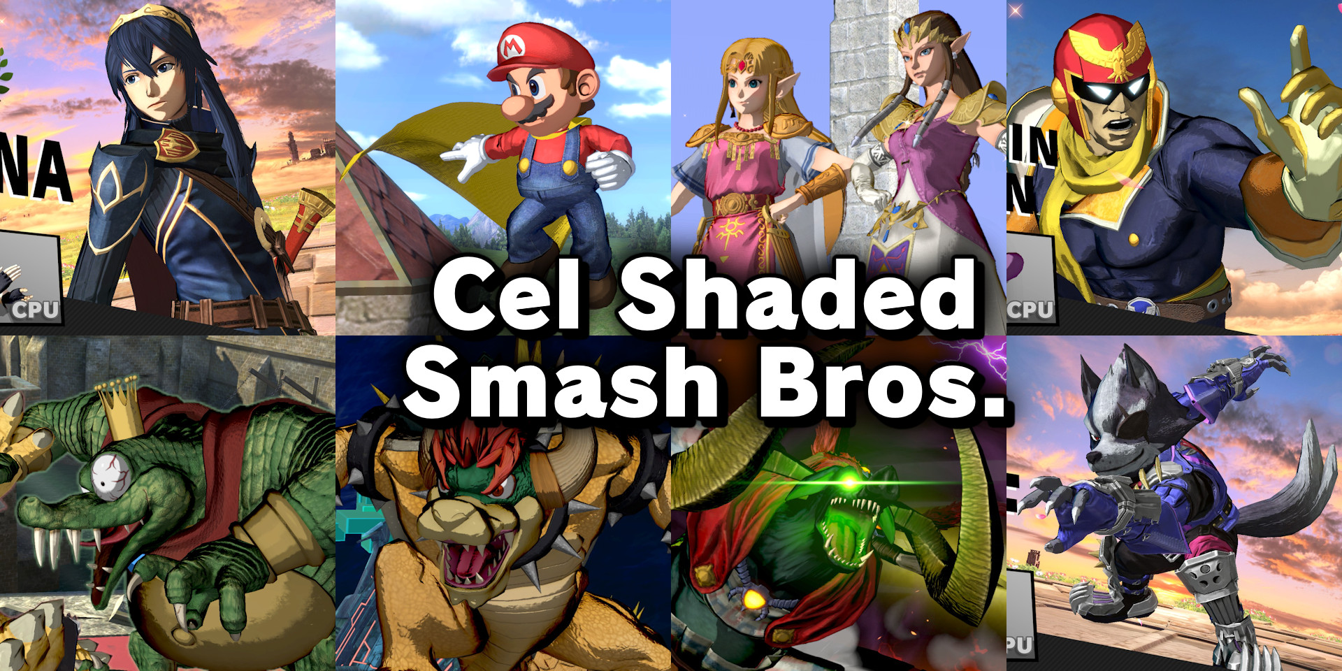 Cel Shaded Smash Bros. Mod for Super Smash Bros. Ultimate | SSBU Mods