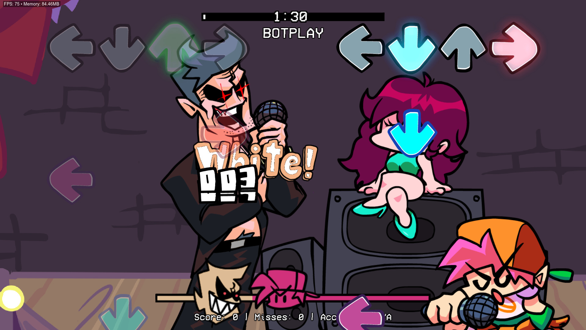 VS WHITE DADDY DEAREST! NEW MOD! FULL WEEK! Mod for Friday Night Funkin' | FNF Mods