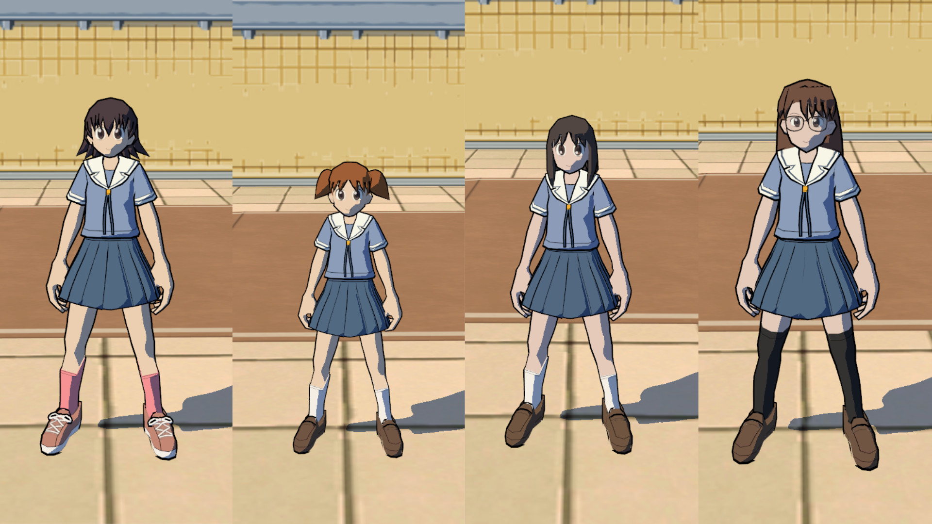 Azumanga Daioh Characters Mod for Bomb Rush Cyberfunk | BRC Mods