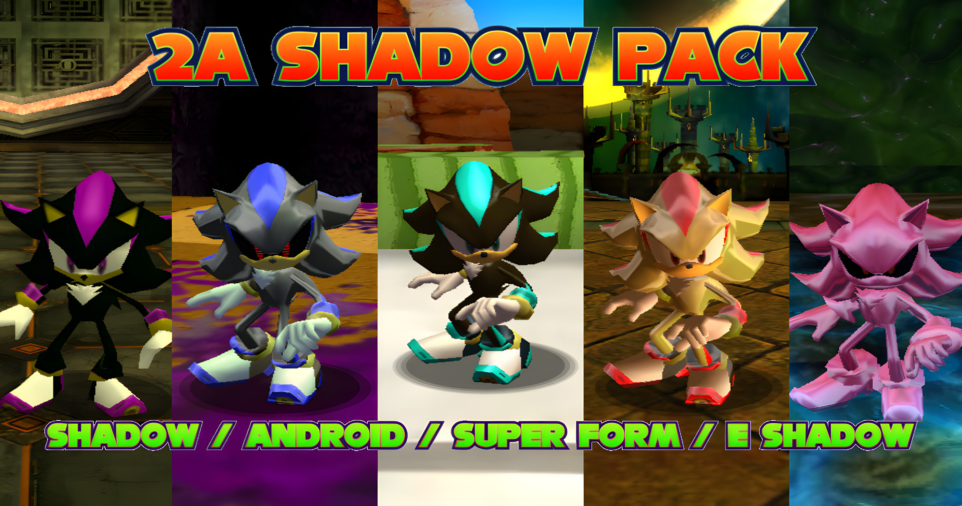2A Shadow and Android Character Pack Mod for Shadow The Hedgehog | ShTH ...