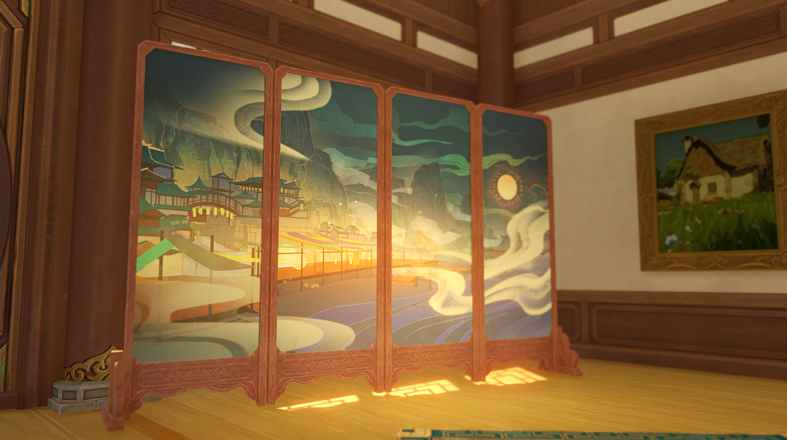 Pine Folding Screen - Liyue Harbor Mod for Genshin Impact | GI Mods
