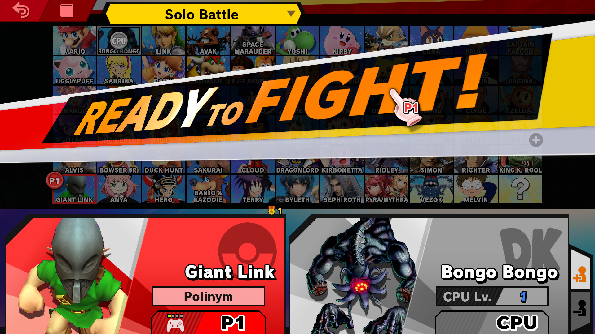 Giant's Mask Link (Majora's Mask) over Incineroar Mod for Super Smash ...