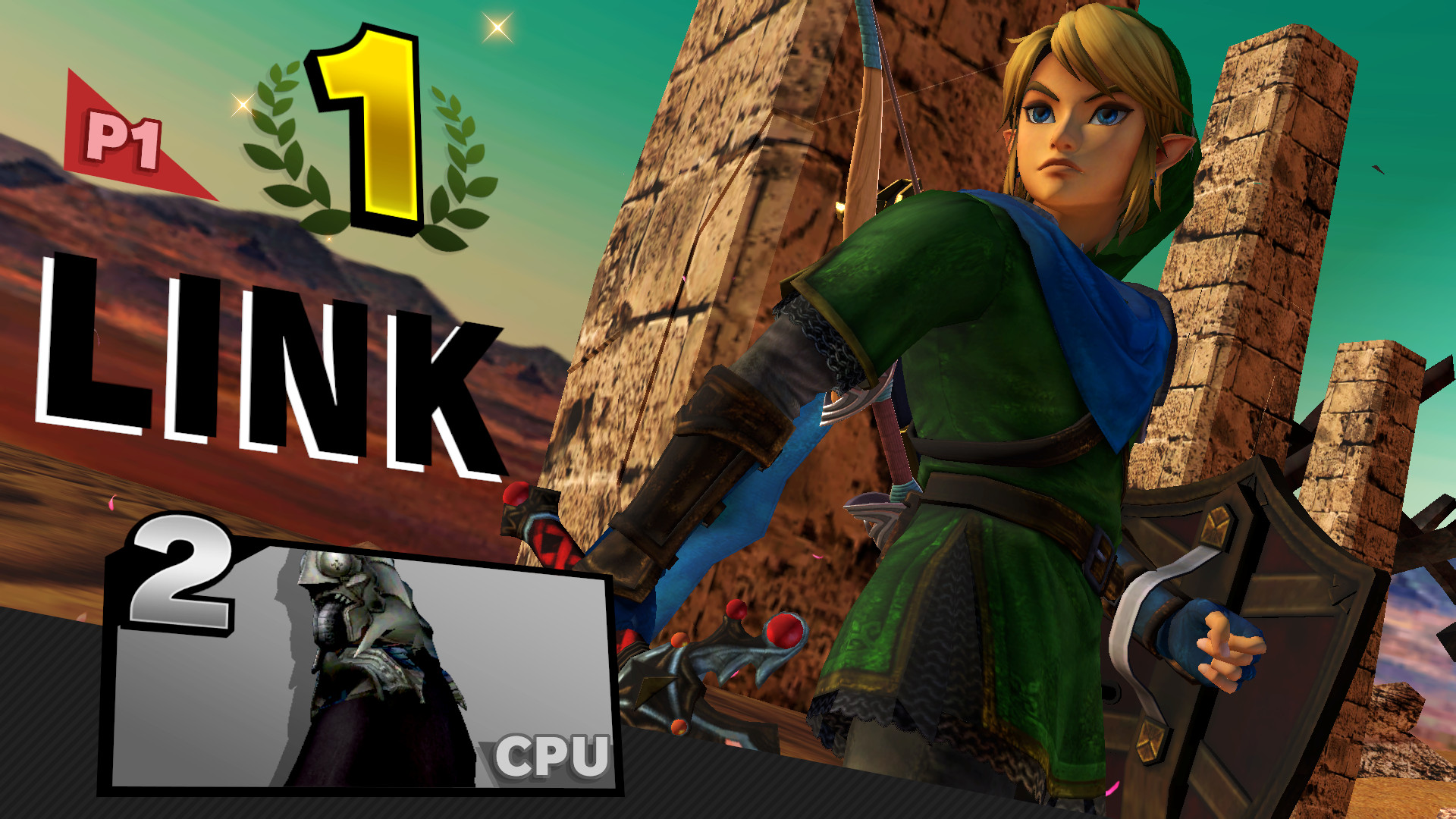 Hyrule Warriors Link over BotW Link Mod for Super Smash Bros. Ultimate | SSBU Mods