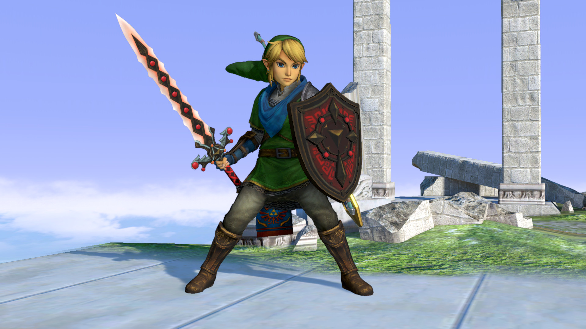 Hyrule Warriors Link over BotW Link Mod for Super Smash Bros. Ultimate ...