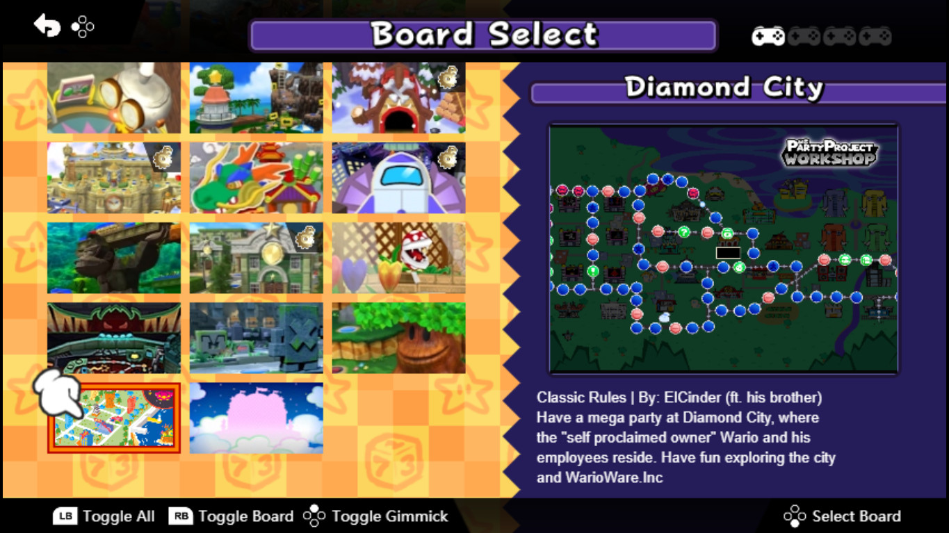 WarioWare Diamond City Mod for Party Project | PProject Mods