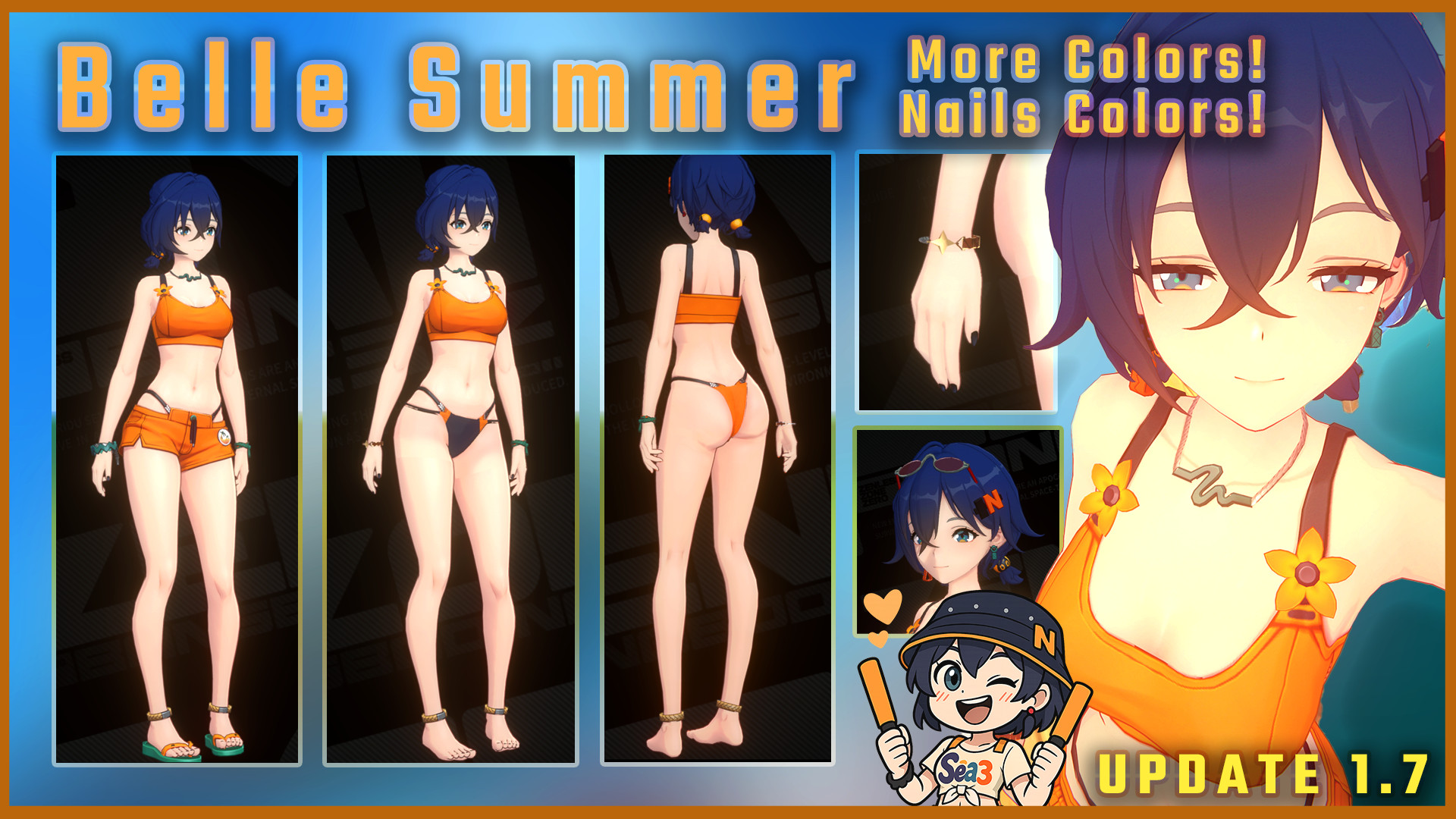 Belle Summer - Toggles Mod for Zenless Zone Zero | ZZZ Mods