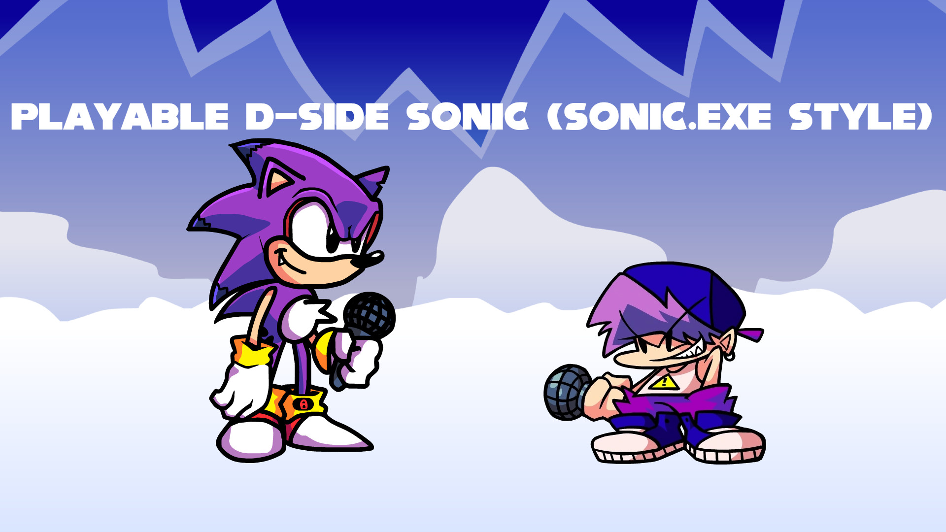 Playable D-Side Sonic (Sonic.EXE Style) + FLA Mod for Friday Night ...