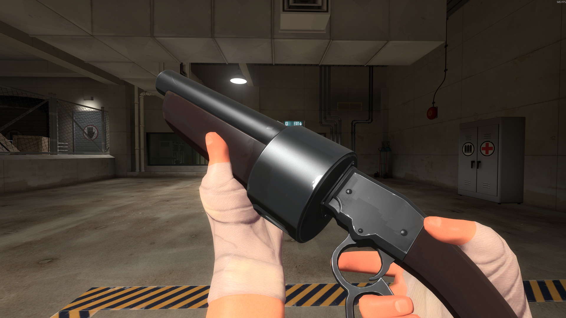V_model styled Scattergun. Mod for Team Fortress 2 | TF2 Mods