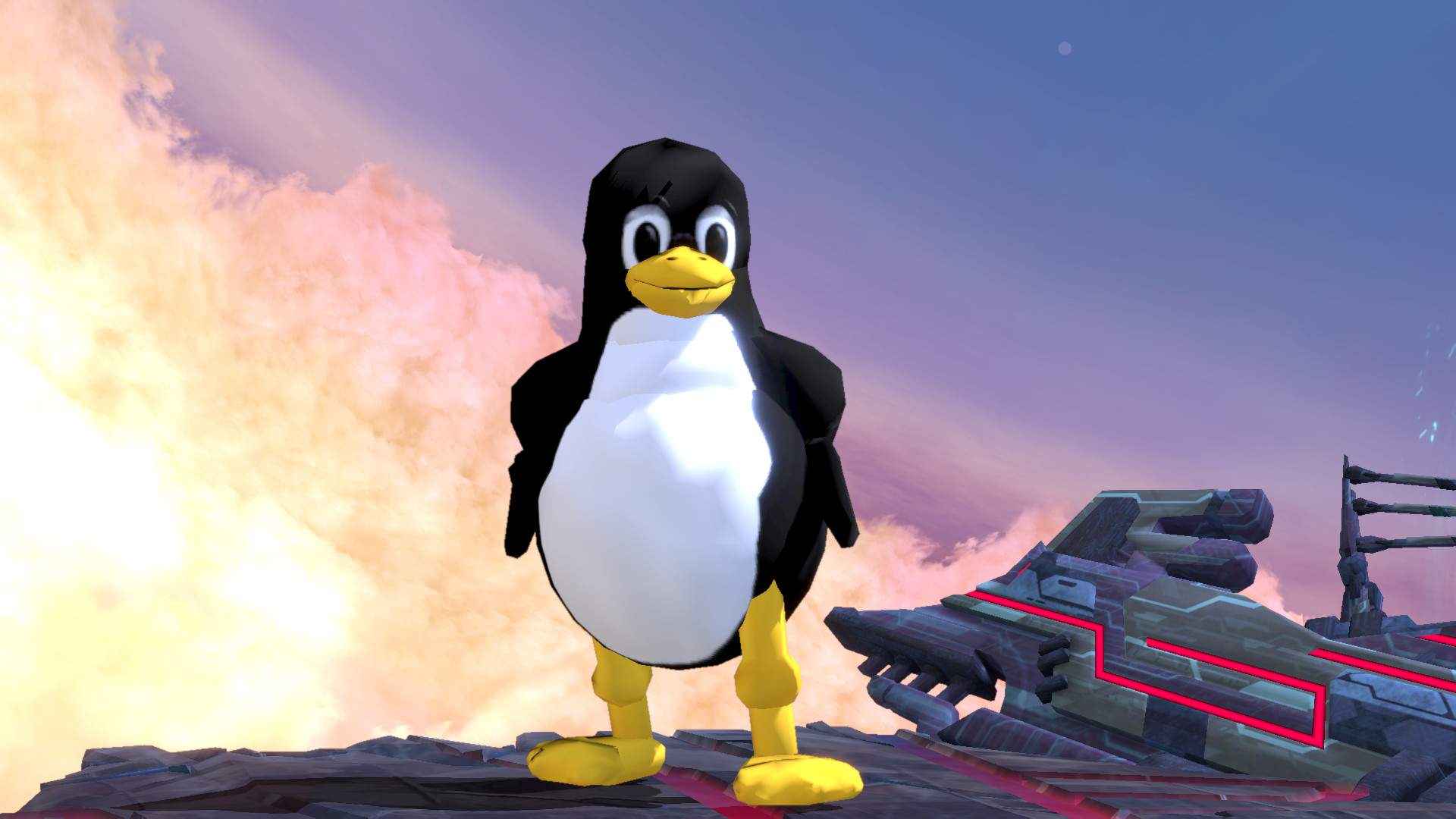 Tux the Penguin (Linux) over Falco Mod for Super Smash Bros. Ultimate ...